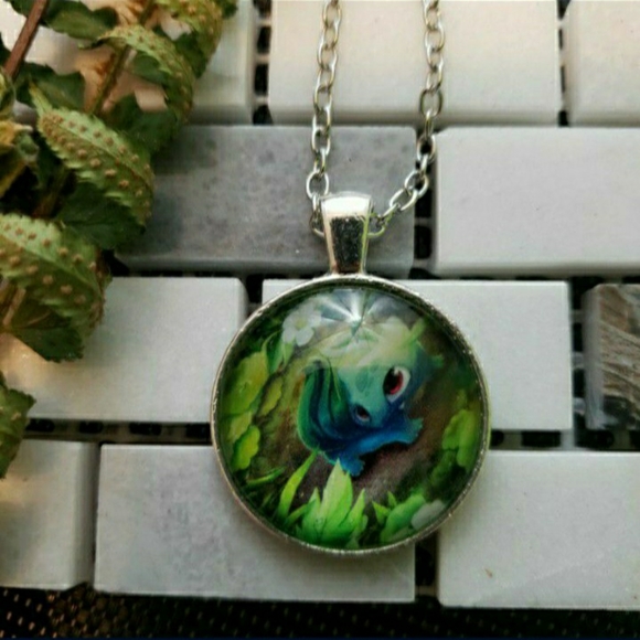 HOMEmade | Jewelry | New Bulbasaur Pokemon Cabochon Necklace | Poshmark
